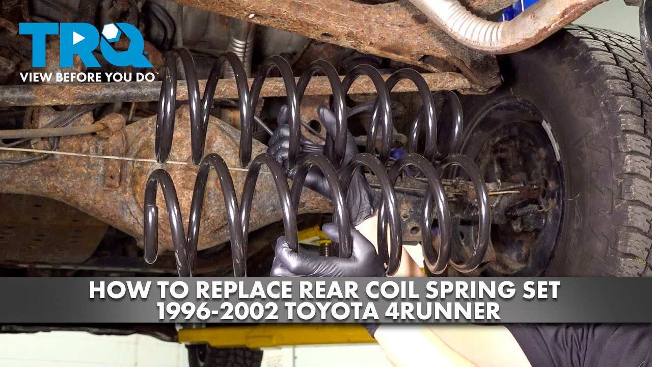 How To Replace Rear Coil Spring Set 1996 2002 Toyota 4runner YouTube