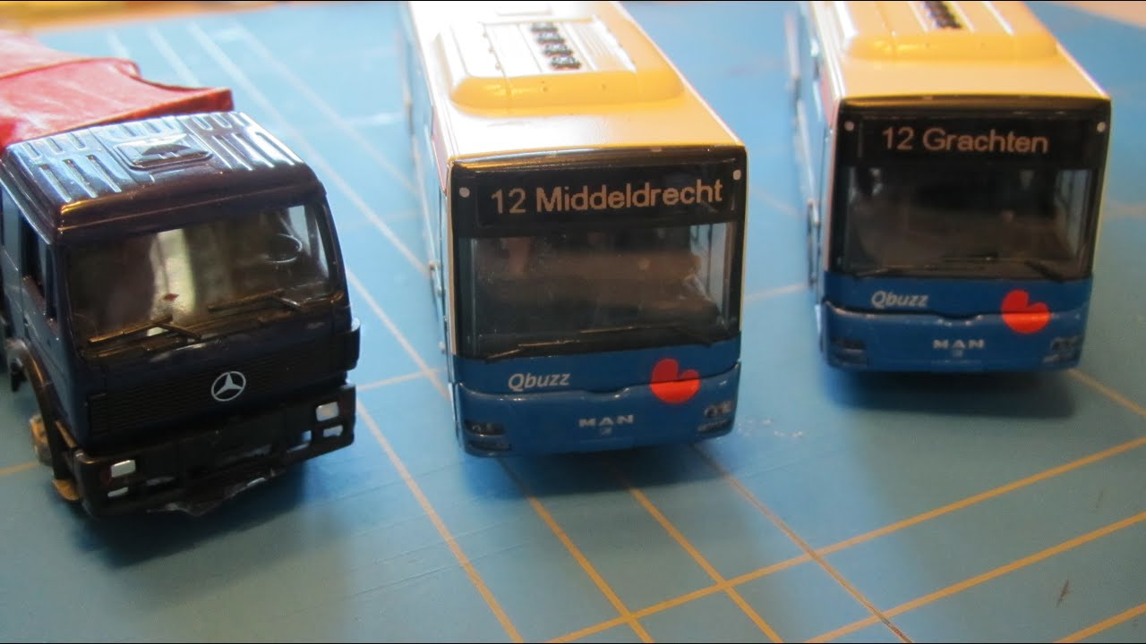 Faller Bus 2x en een kleine Vrachtauto omgebouwd . - YouTube