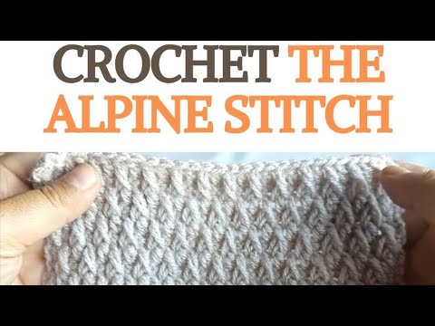 how to crochet Alpine stitch # crochet basic alpine stitch # knitting ...