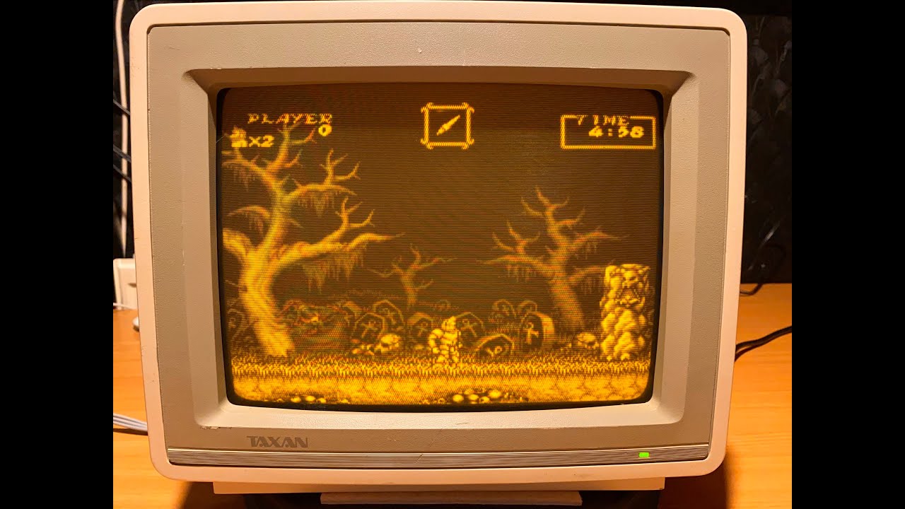 1990 TAXAN AMBER CRT MONITOR - YouTube