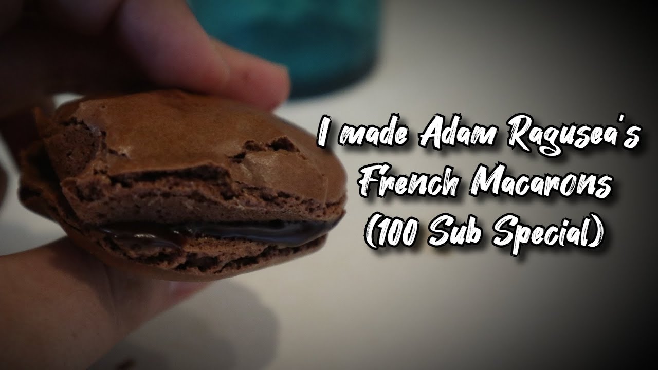 i followed Adam Ragusea's French Macarons Recipe (100 Sub Special ...