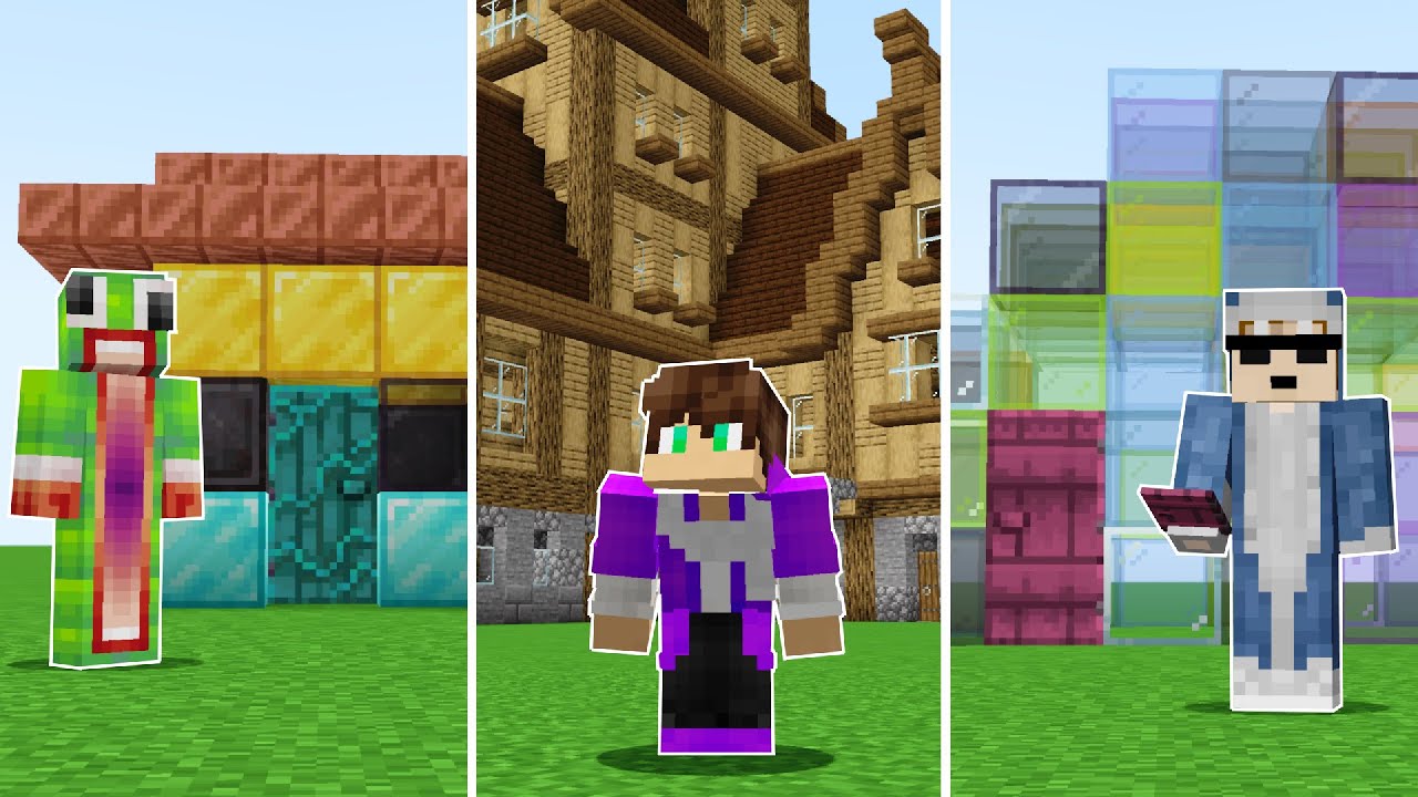 Minecraft Build Swap with Unspeakable and Shark! - YouTube