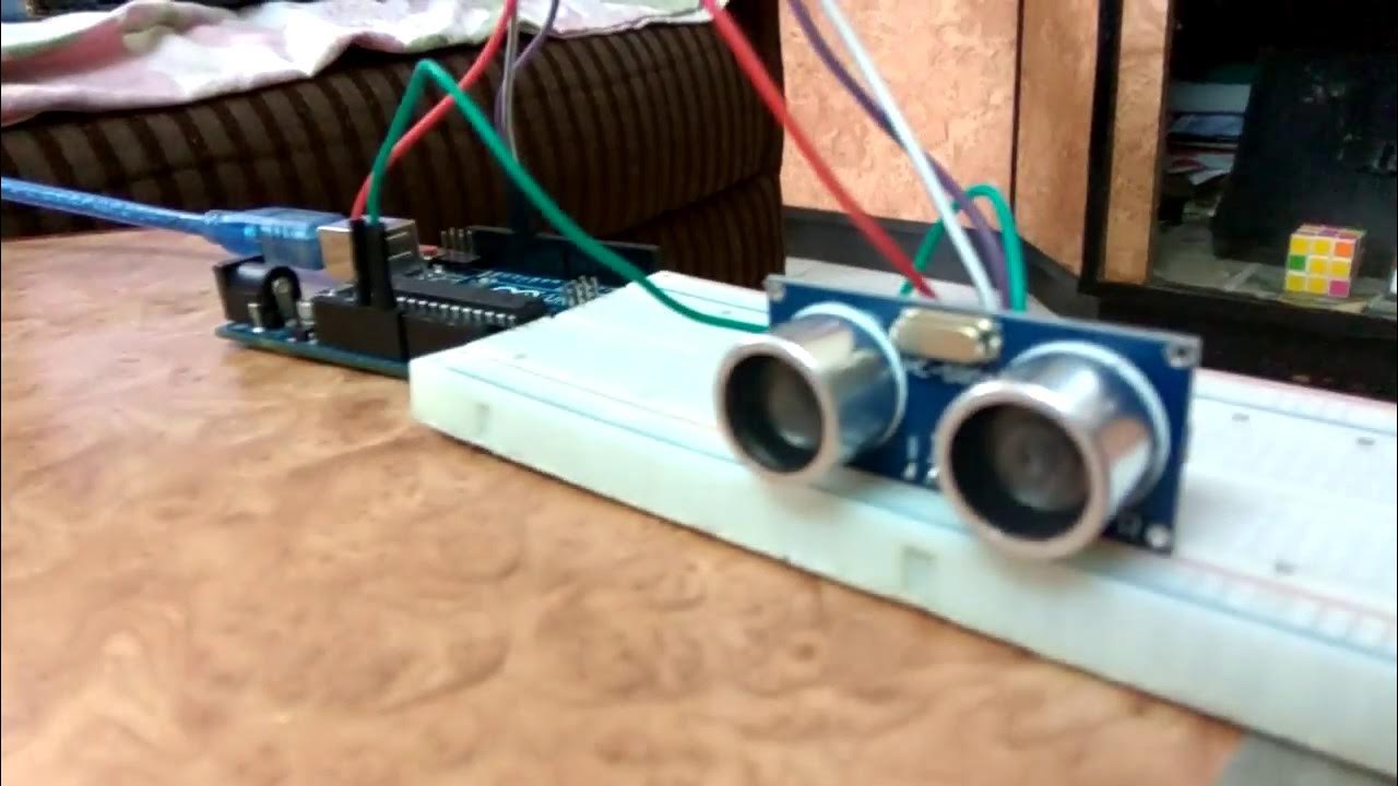 Measuring distance using ultrasonic sensor & arduino uno - YouTube