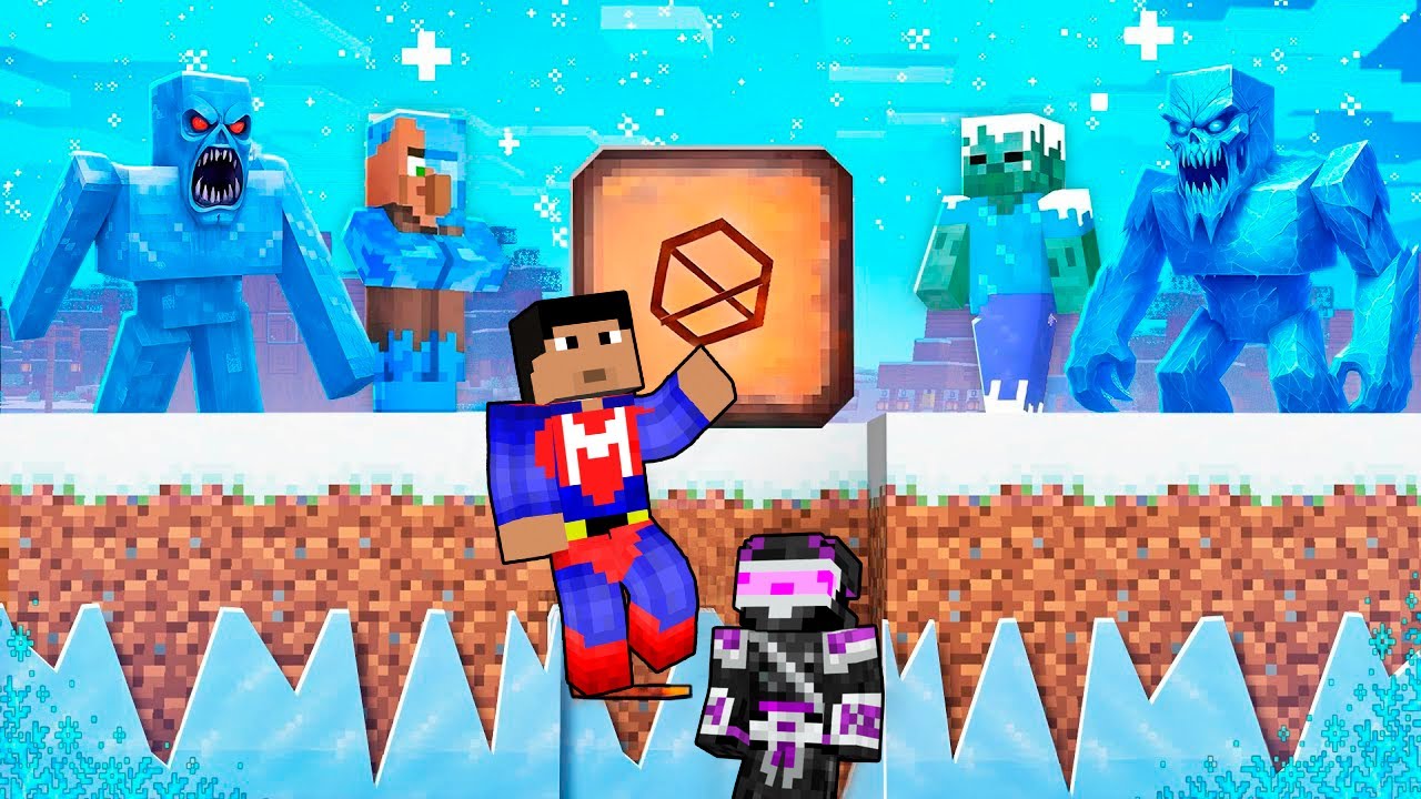 BÚNKER SEGURO VS TORMENTA DE NIEVE EN MINECRAFT TROLL 😱 - YouTube