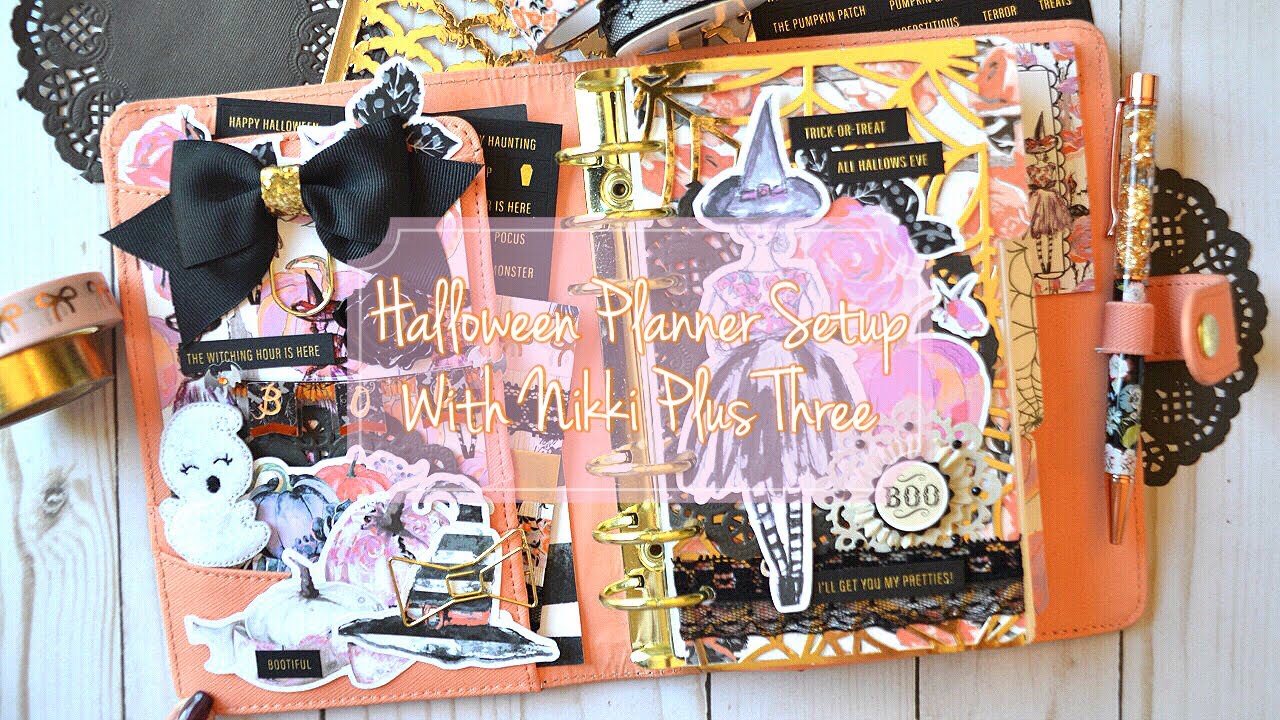 Halloween Planner Setup with Nikki Plus Three - YouTube