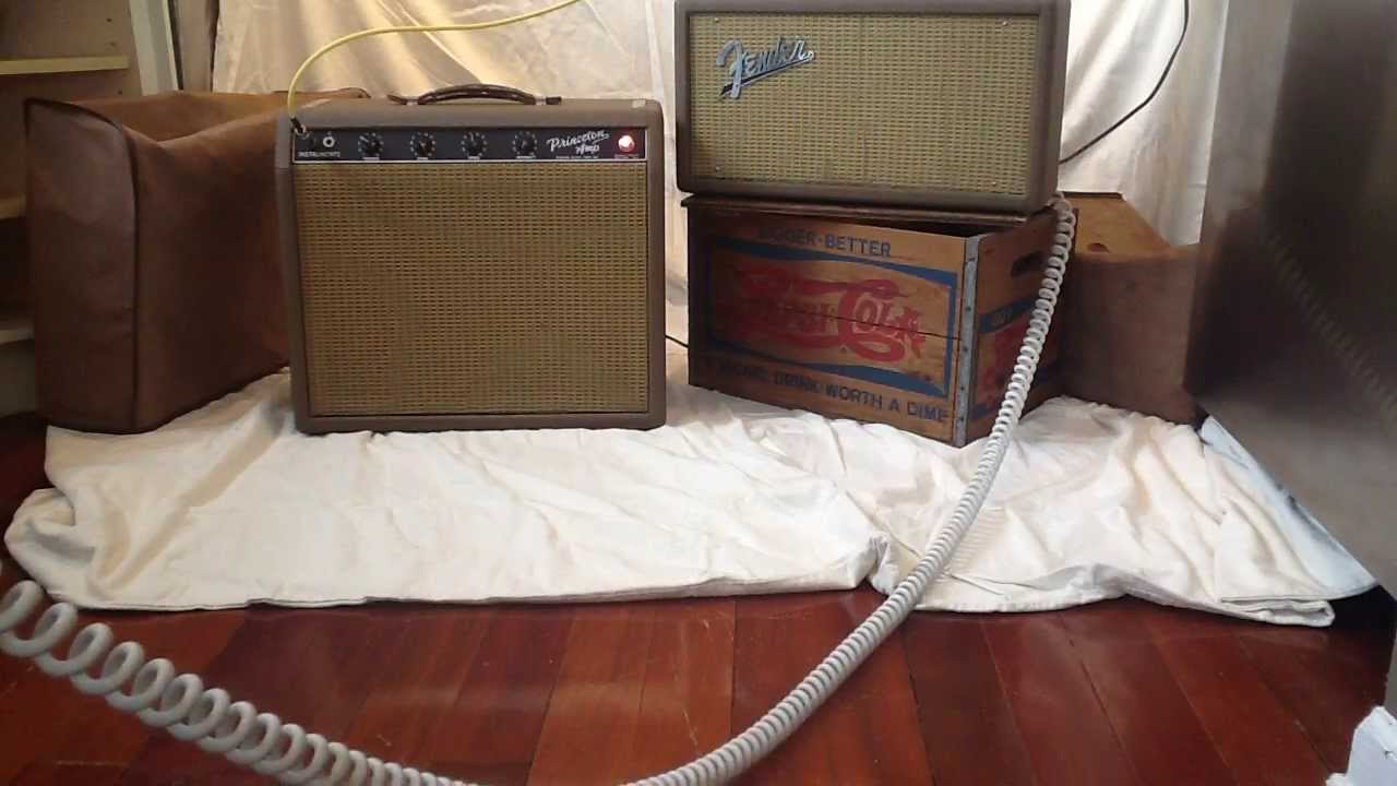 1961 Fender Princeton & Reverb Tank - YouTube