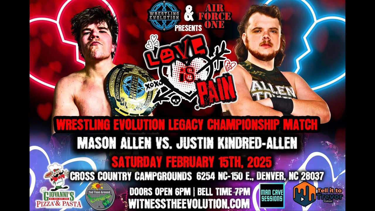 Justin Kindred-Allen vs Mason Allen | Wrestling Evolution Legacy ...