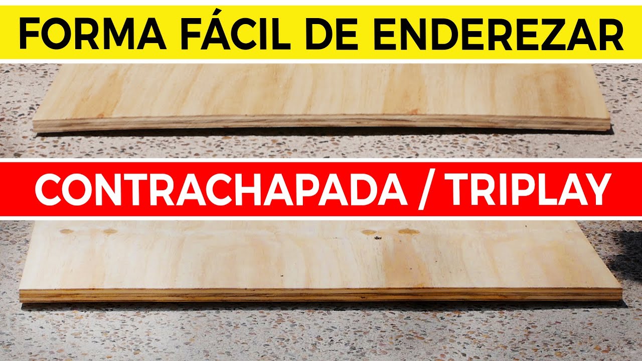 Cómo Enderezar Madera Contrachapada / Triplay Torcida 📏 - YouTube