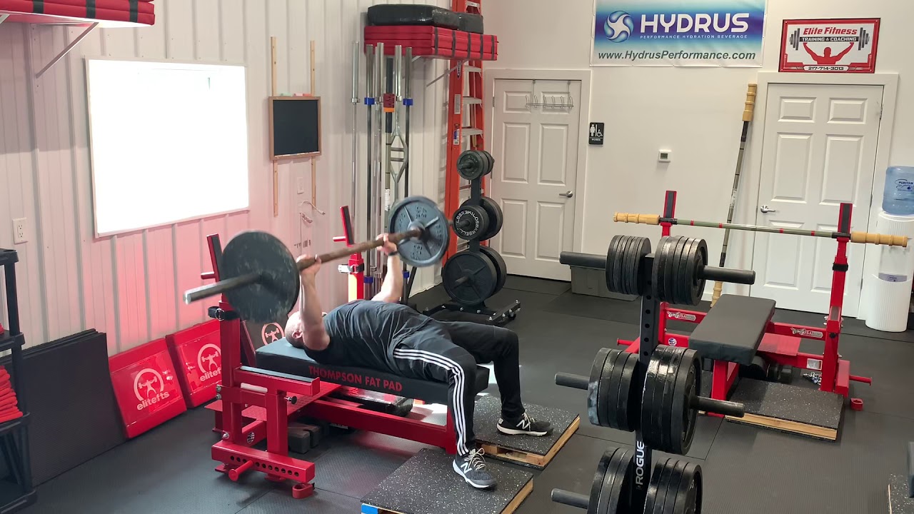 Bench Press Fat Bar - YouTube