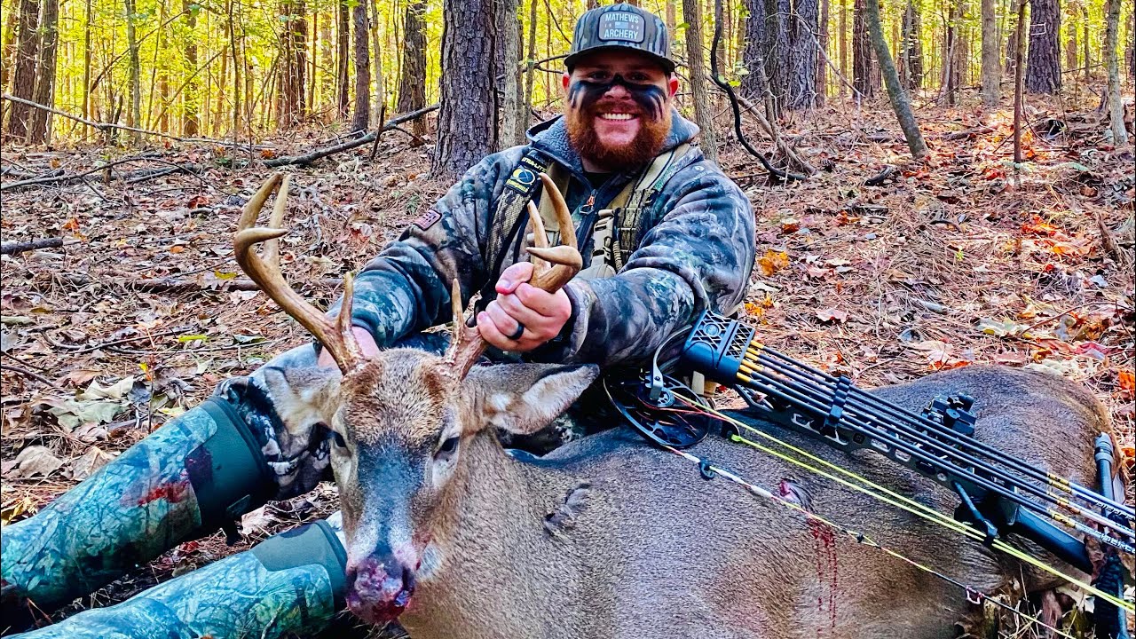Graham on the board with a great buck! - YouTube