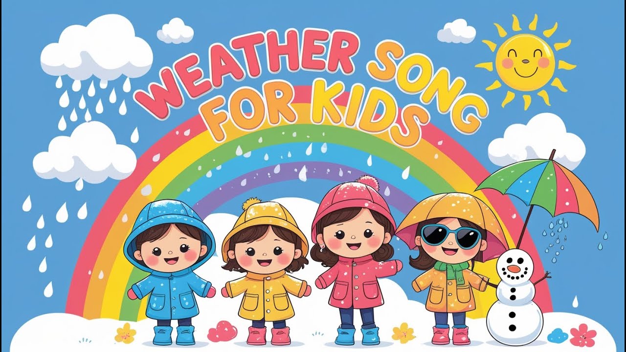 Weather Song for Kids | Learn About Sun, Rain, Snow & More | Fun ...
