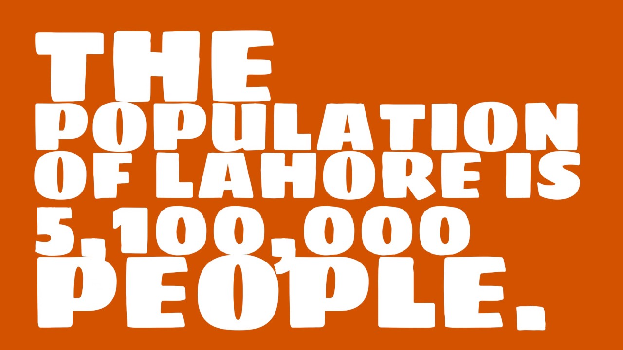 What is the population density of Lahore? - YouTube
