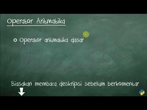 Tutorial Dasar Python 3 - 05 Operator Aritmatika - YouTube