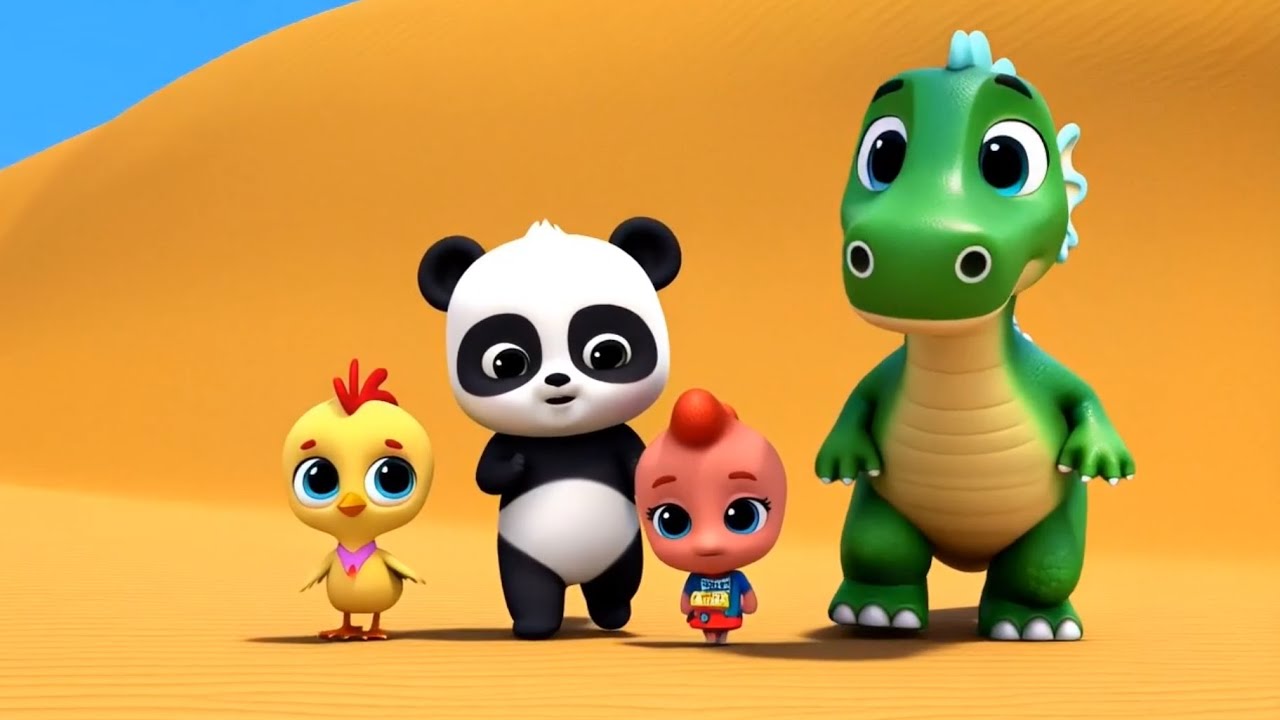 Baby Panda's Dinosaur World ChuChu TV Nursery Rhymes & Kids Songs ...