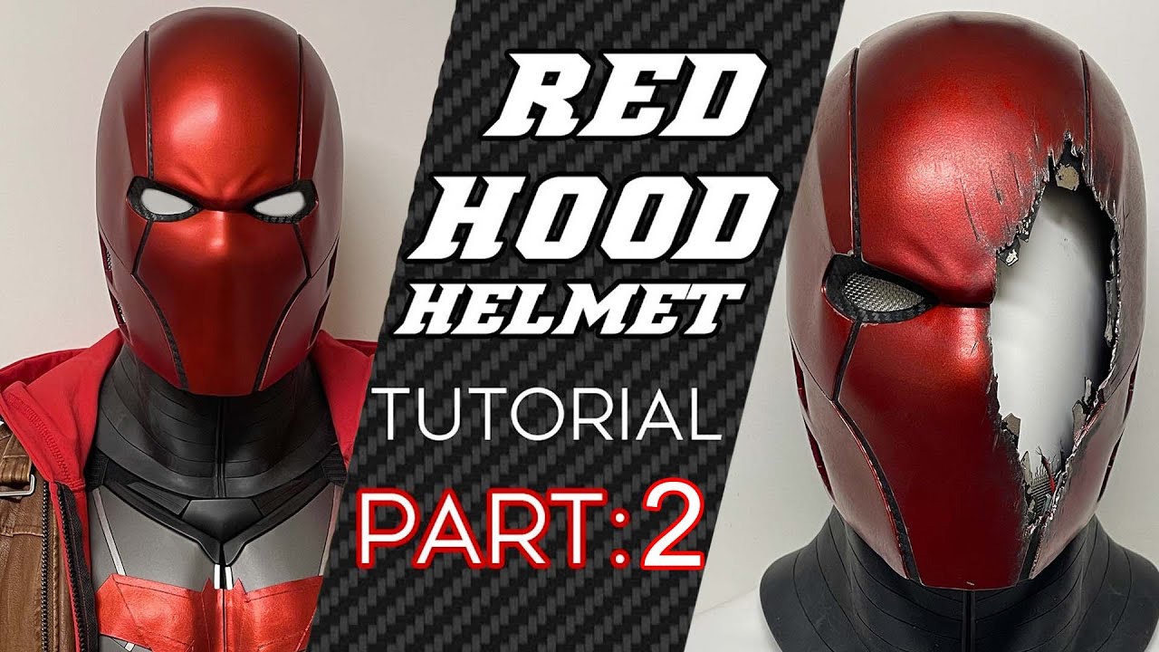 Custom Red Hood Cosplay Helmet Tutorial: Part 2 - Casting and Painting ...