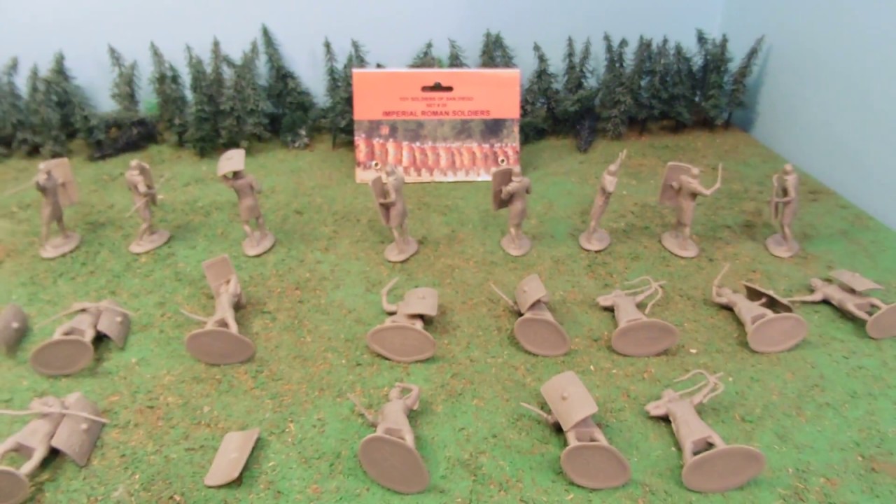 TSSD ROMAN LEGION Army Men toy review! - YouTube