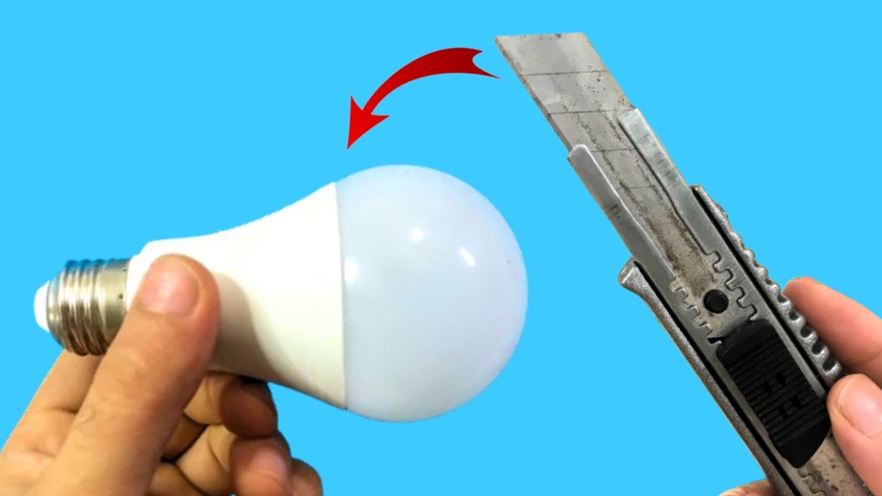 Take a Common Cutter and Fix All the Led Lamps !! Repair LED Bulbs ...