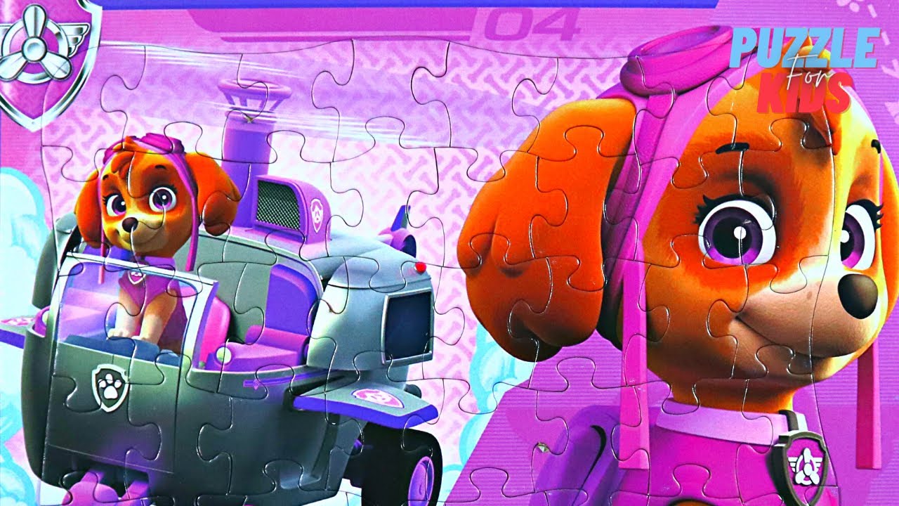 PAW PATROL SKYE - PAW PATROL PUZZLE FOR KIDS | HELLO BINBIN - YouTube