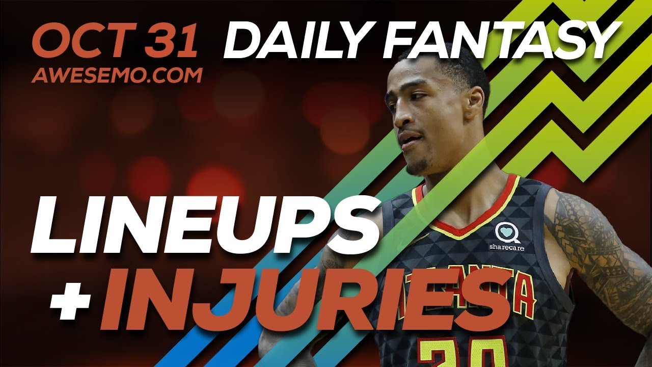 NBA DFS Live Before Lock - Thu 10/31 - Awesemo.com - YouTube