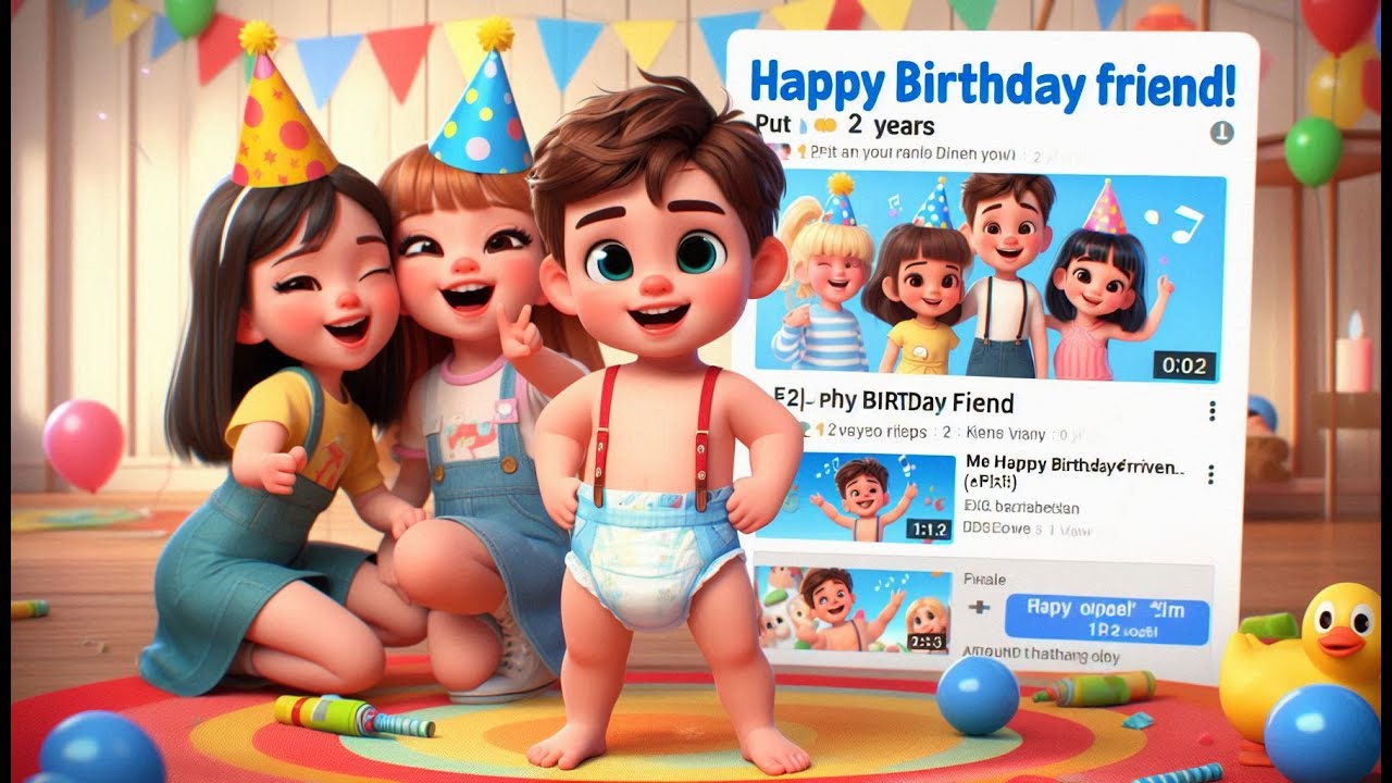 Happy Birthday, Friend! | fun mingle | 🌈kids songs and - YouTube