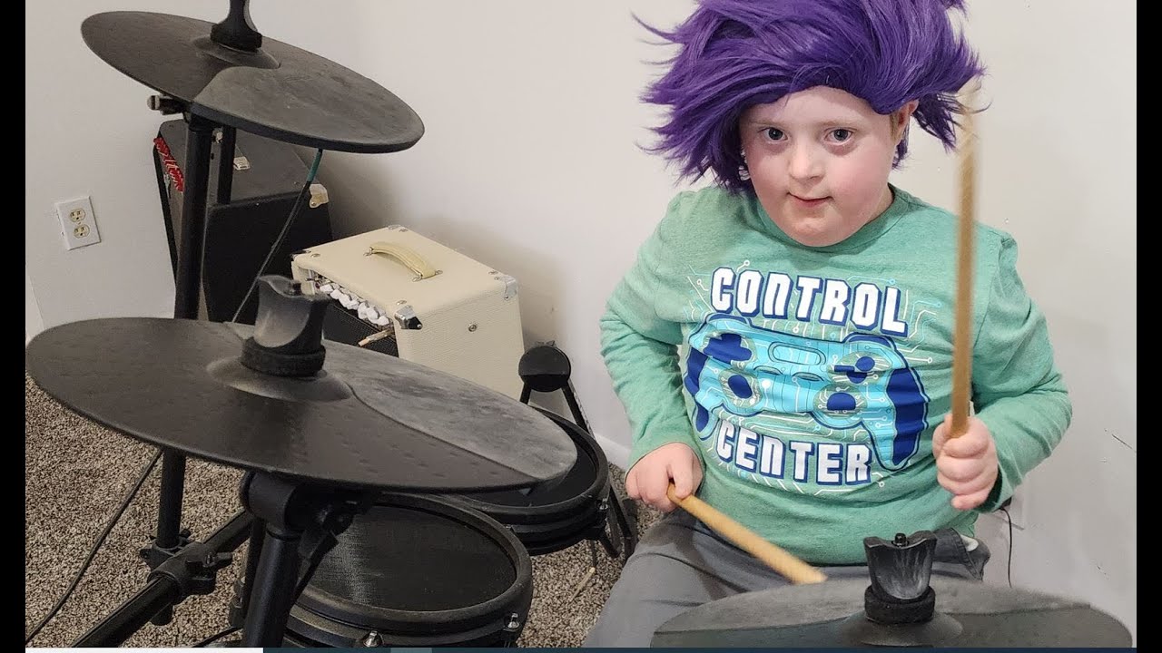 9 Year Old Drummer With Down Syndrome Plays Amazing Drum Solo - YouTube