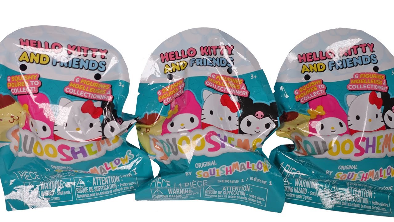 Squishmallows Squooshems Hello Kitty and Friends Series 1 Blind Bag ...