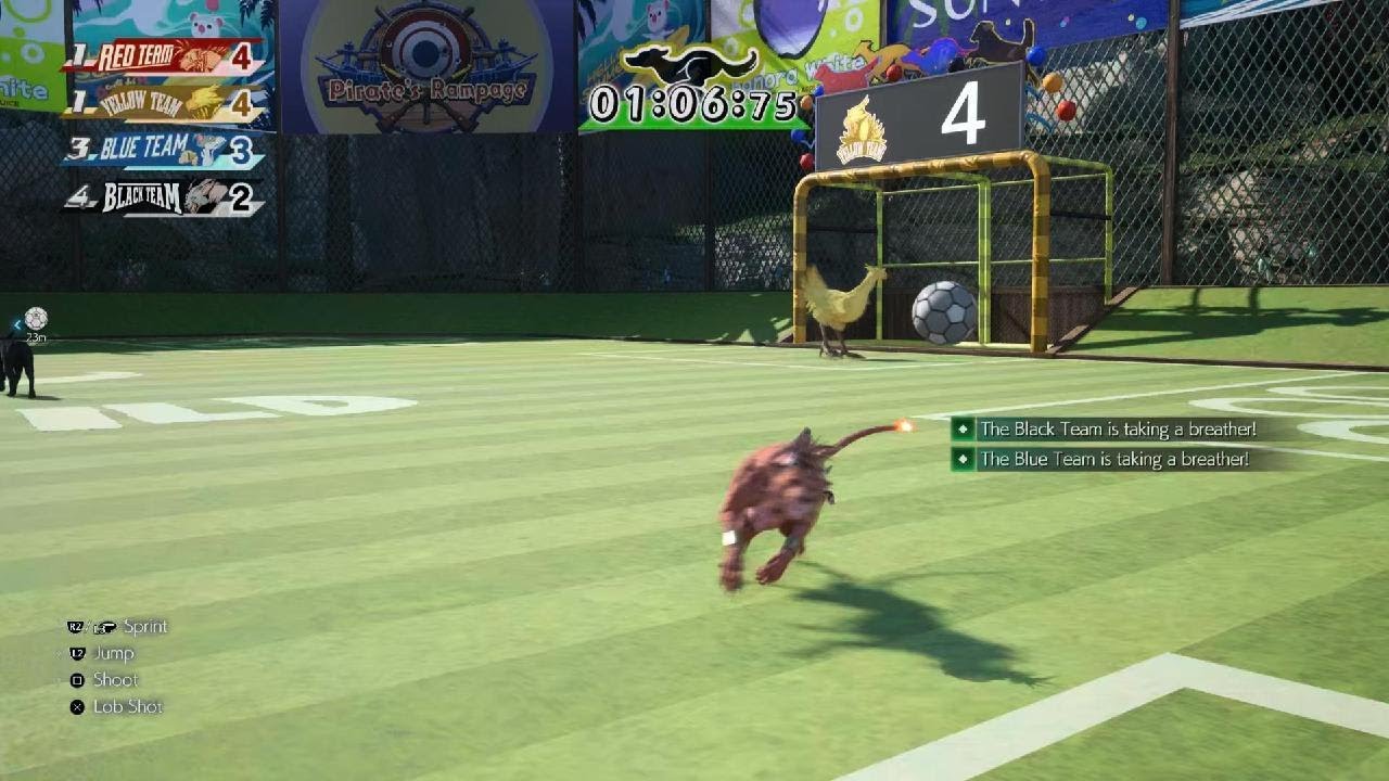 FINAL FANTASY VII REBIRTH - CH6 - RUN WILD - RED XIII SOCCER MINIGAME ...