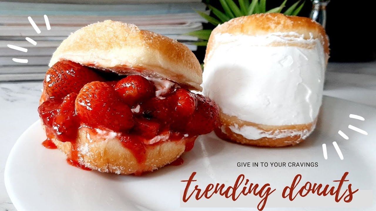 hacking trending donuts ( strawberry donut and milky korean donut ...