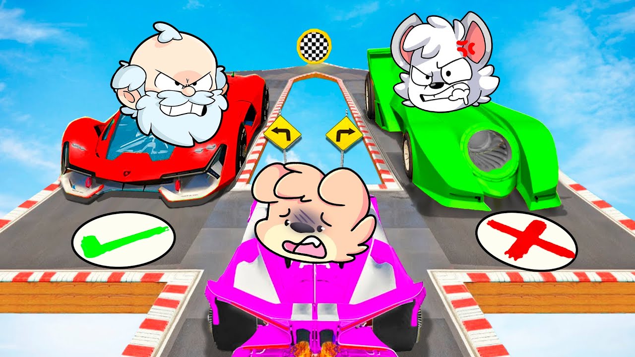 ¡ESCOJE el CAMINO CORRECTO o MUERES!💥😱💀GTA 5 CARA vs CARA con ALEXY ...