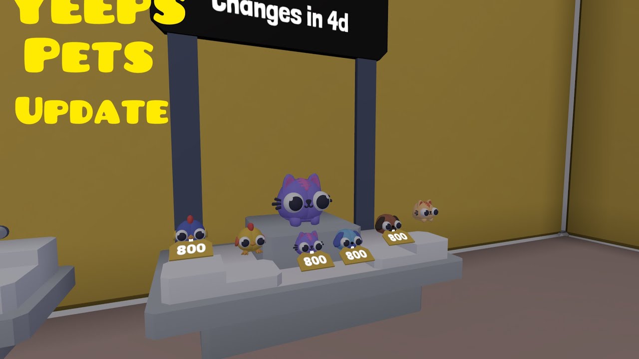 The new yeeps pets update - YouTube