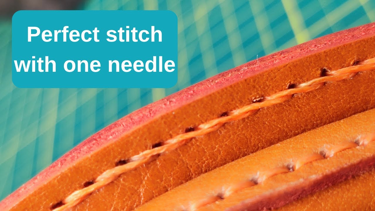 Leather Sewing Mastery: Creating the Perfect Stitch with a Single ...