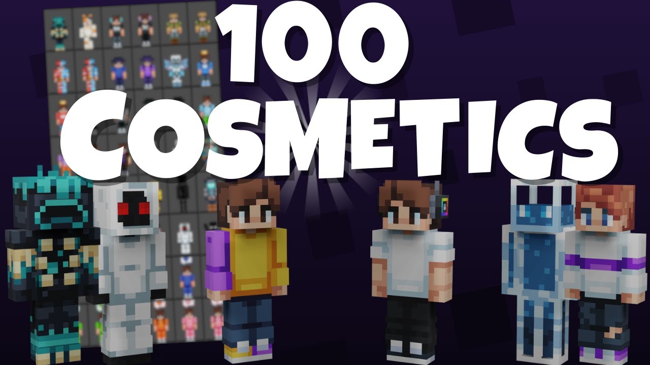 100 custom cosmetics | WORKS ON HIVE (PC, IOS, ANDROID) - YouTube