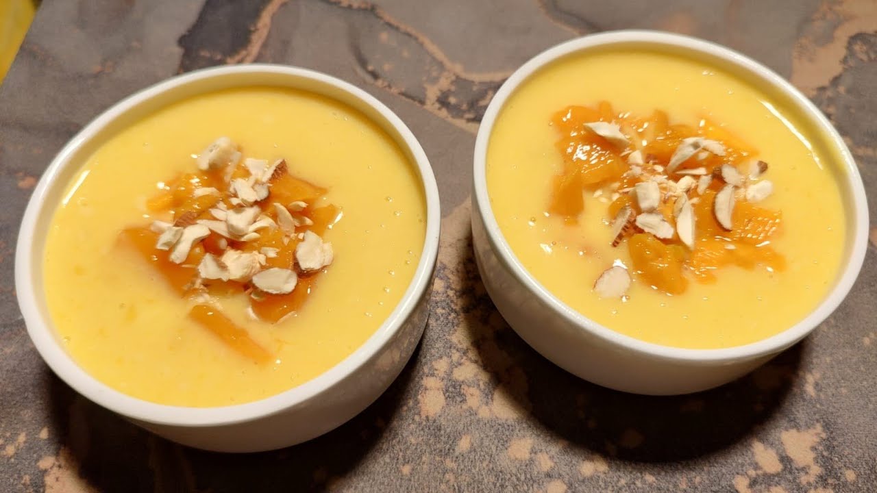 Mango Recipe | Summer Recipe | Mango Custard | Mango Sweet - YouTube