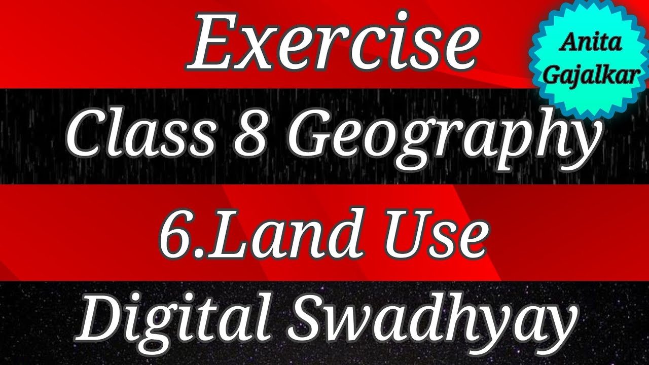 Exercise class 8 Geography 6. Land use । exercise 8th geography 4 ...