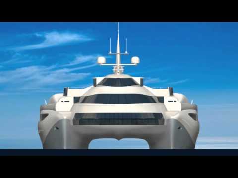 X-ONE PROJECT CATAMARAN 59M - YouTube