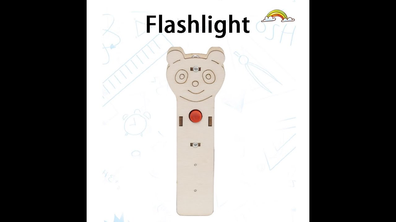 DIY Wooden STEM Assembly Handmade Flashlight Science Learning ...