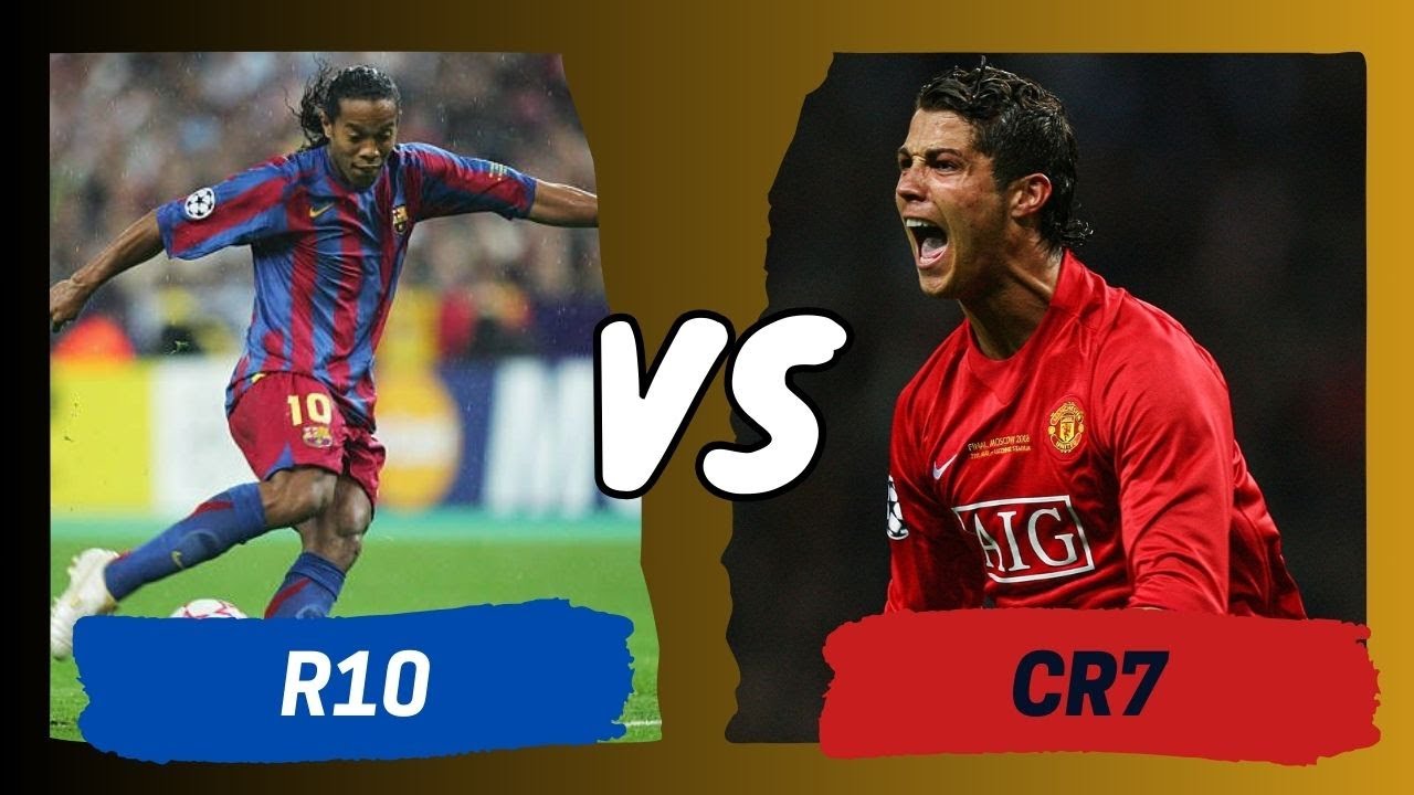 CRISTIANO RONALDO FINAL UCL 2008 VS RONALDINHO FINAL UCL 2006 - YouTube