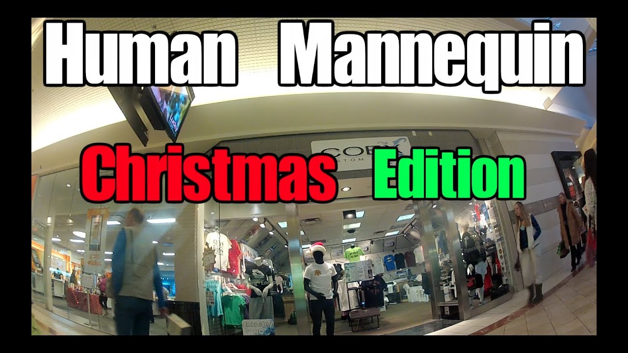 Public Prank - Human Mannequin CHRISTMAS EDITION - YouTube