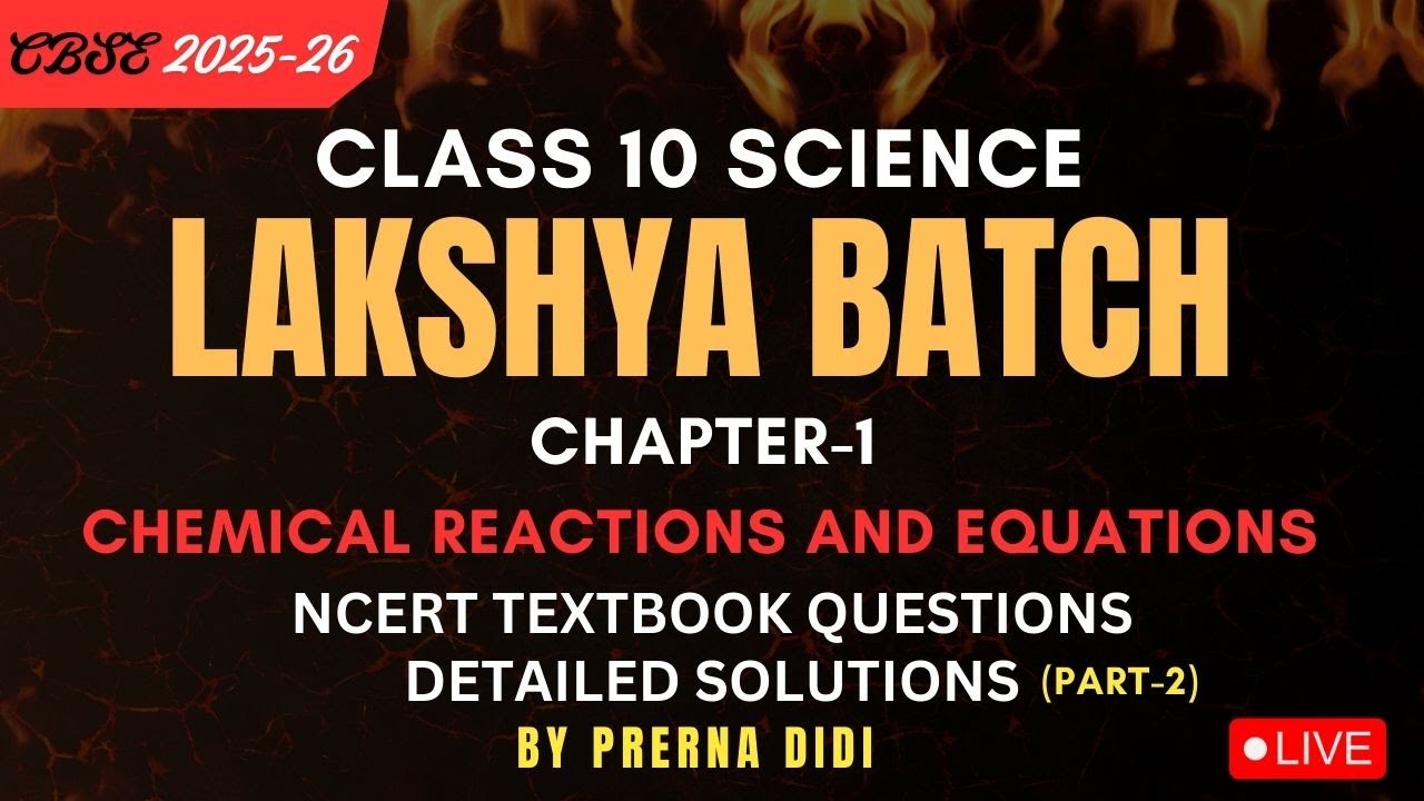 NCERT Textbook Exercise Solutions | Chapter 1 Chemical Reactions And ...