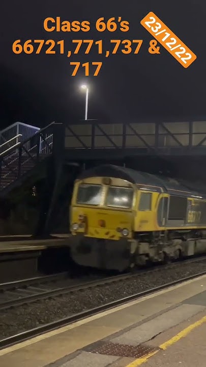 What’s better than 1 class 66 freight train ? 4 66’s in convoy amazing video great tones #trains ...