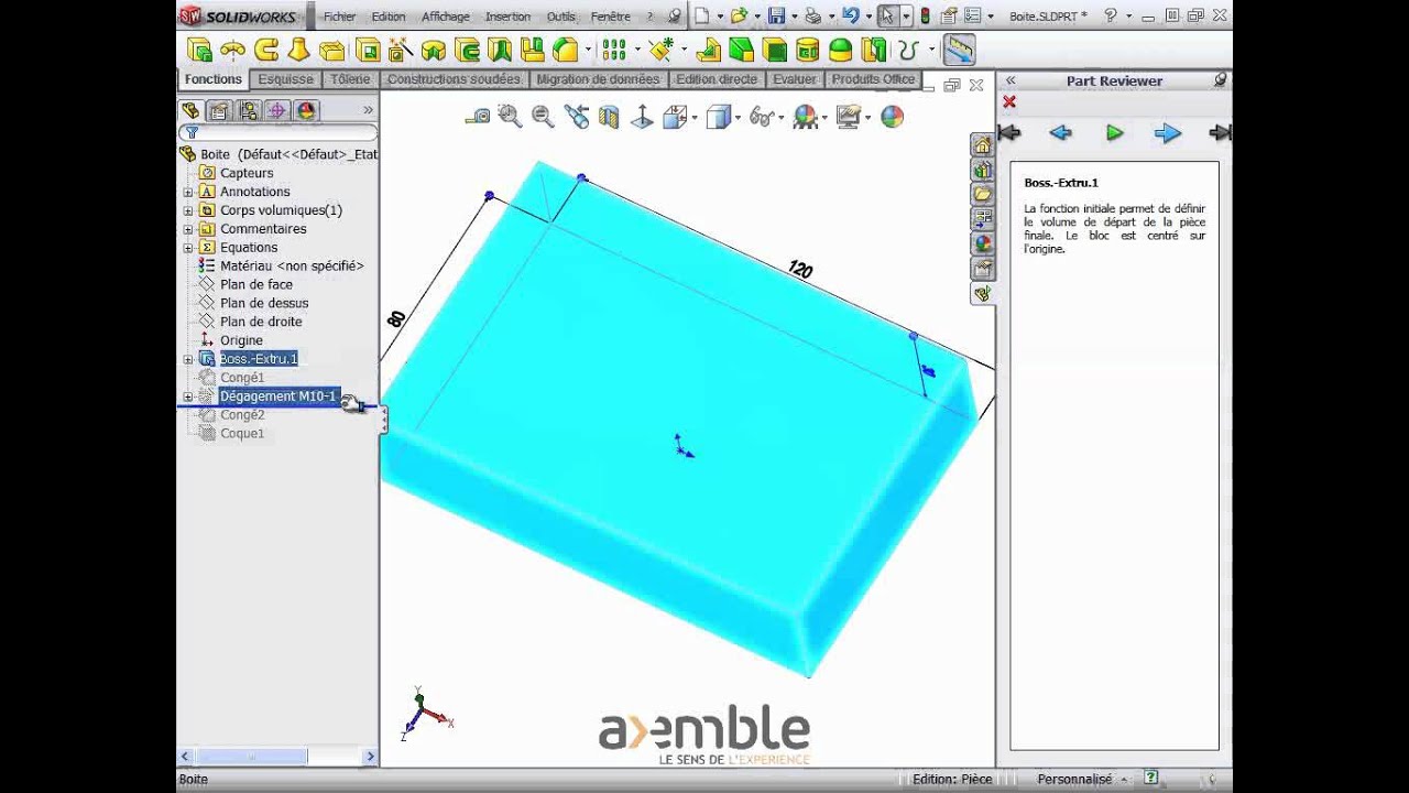 Tuto SOLIDWORKS - Nouvelle fonction Part Reviewer - YouTube