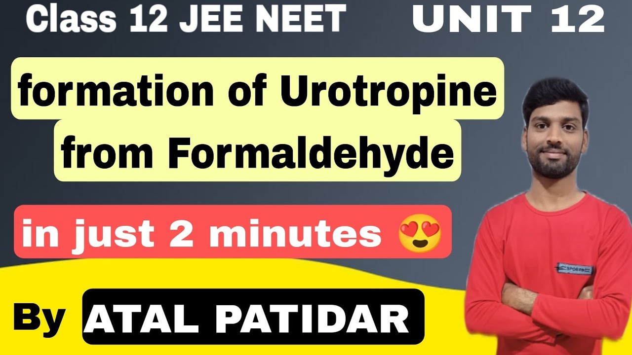 Formation of Urotropine from Formaldehyde।।Aldehyde Ketone & Carboxylic ...