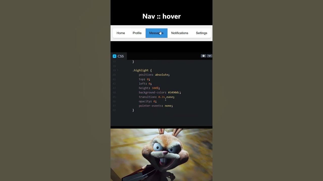 Nav Hover Effect 🌵🚀 Html Css Js Frontendcourse Cssanimation