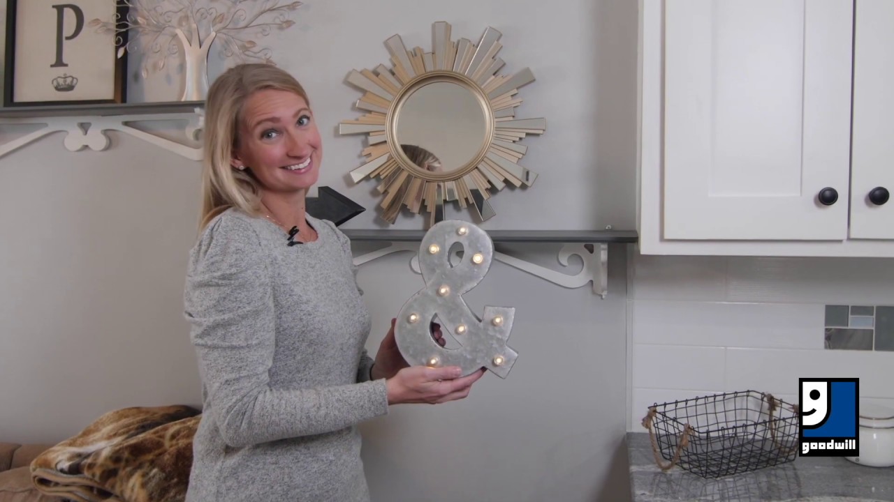 How to Decorate Your Home With Goodwill Finds - 2/5 - YouTube