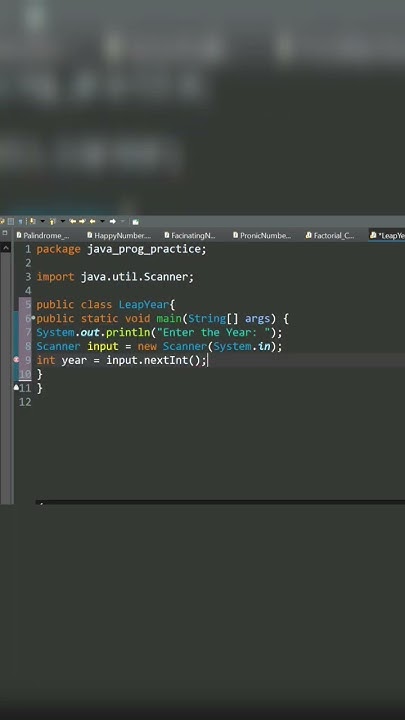 Check input year is a Leap Year#Java#Programming #Coding#LeapYear # ...