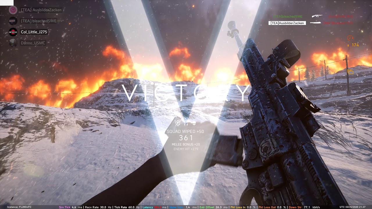 BF5 Firestorm - knifing on high ping led to the win! - YouTube