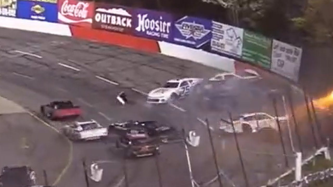 Big Crash - 2023 Late Models @ Hickory - YouTube