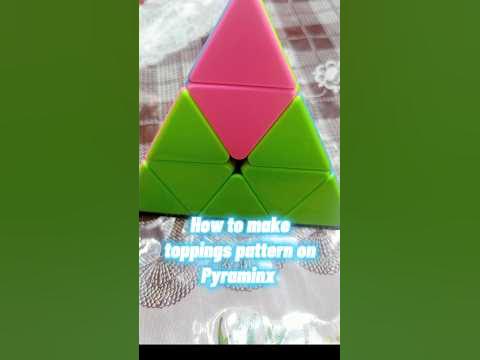 How to make Toppings pattern on Pyraminx Cube. || Speed Cubers King - YouTube