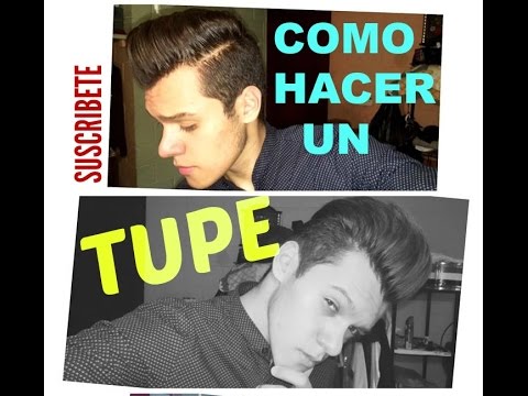 Como hacer un tupe de forma RÁPIDA y FÁCIL. - YouTube