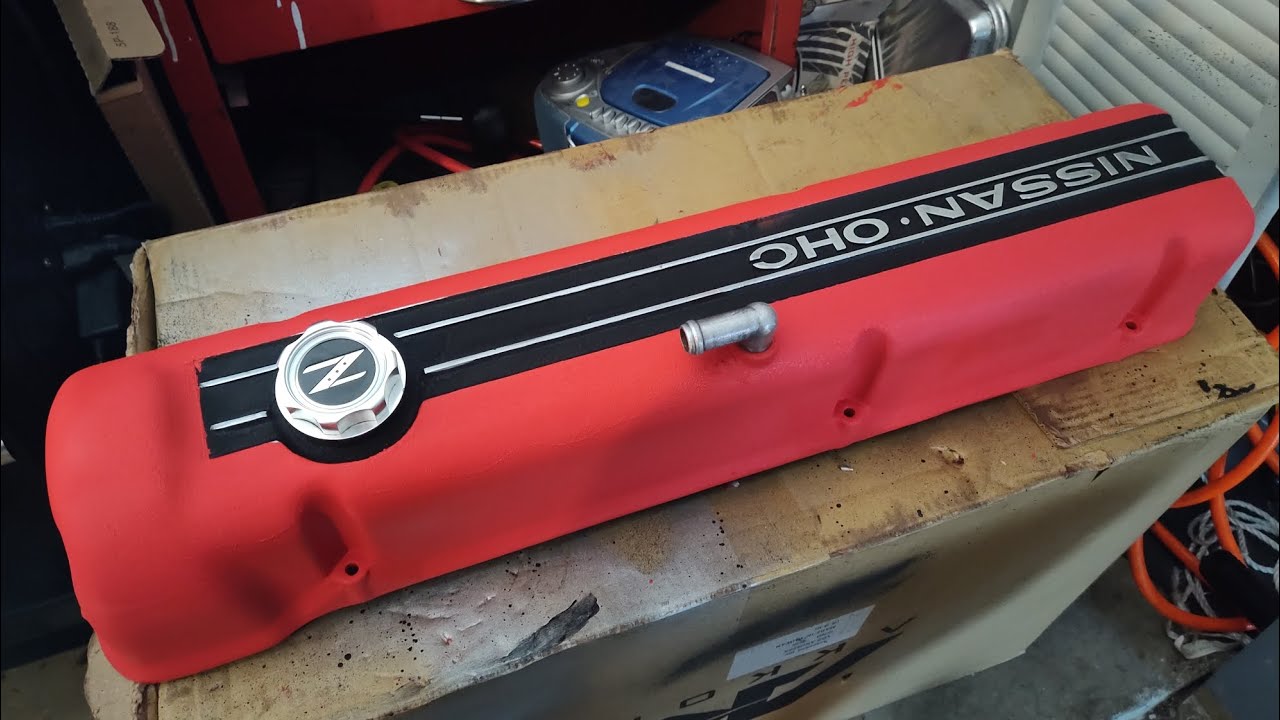 Datsun 280ZX valve cover completed - YouTube